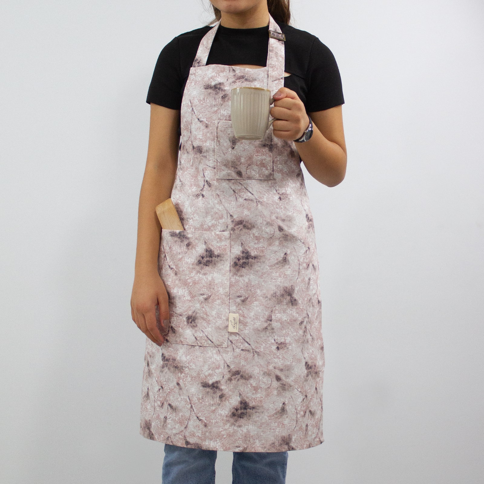 Modena Stain Resistant Cotton Kitchen Apron | Stylish and natural table ...